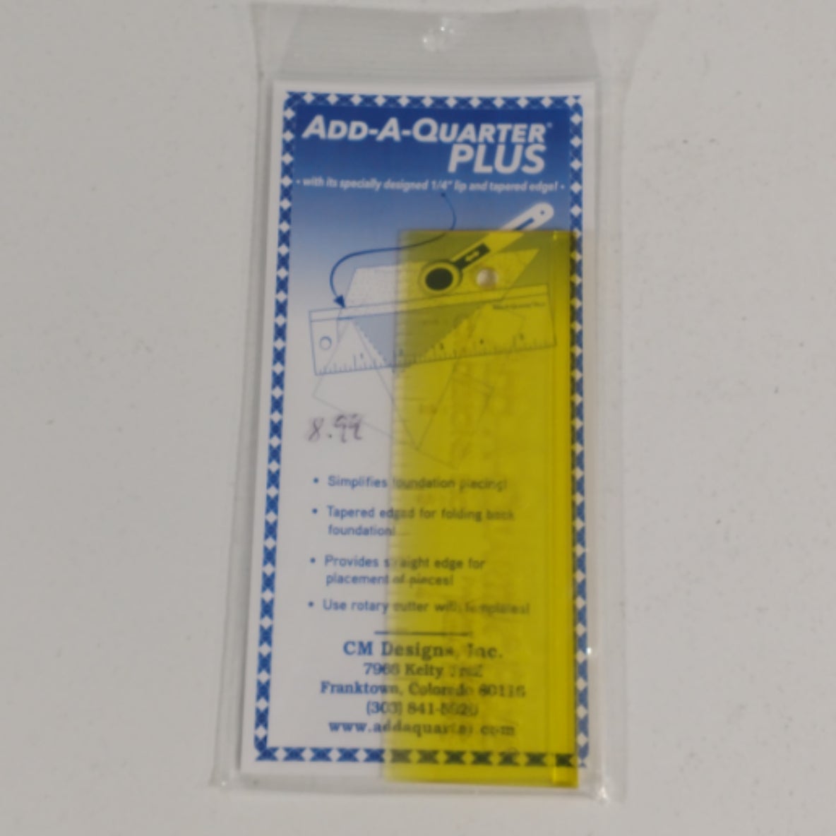 CM Designs Ruler Add-A-Quarter Plus 6” | Your quilting one-stop-shop!